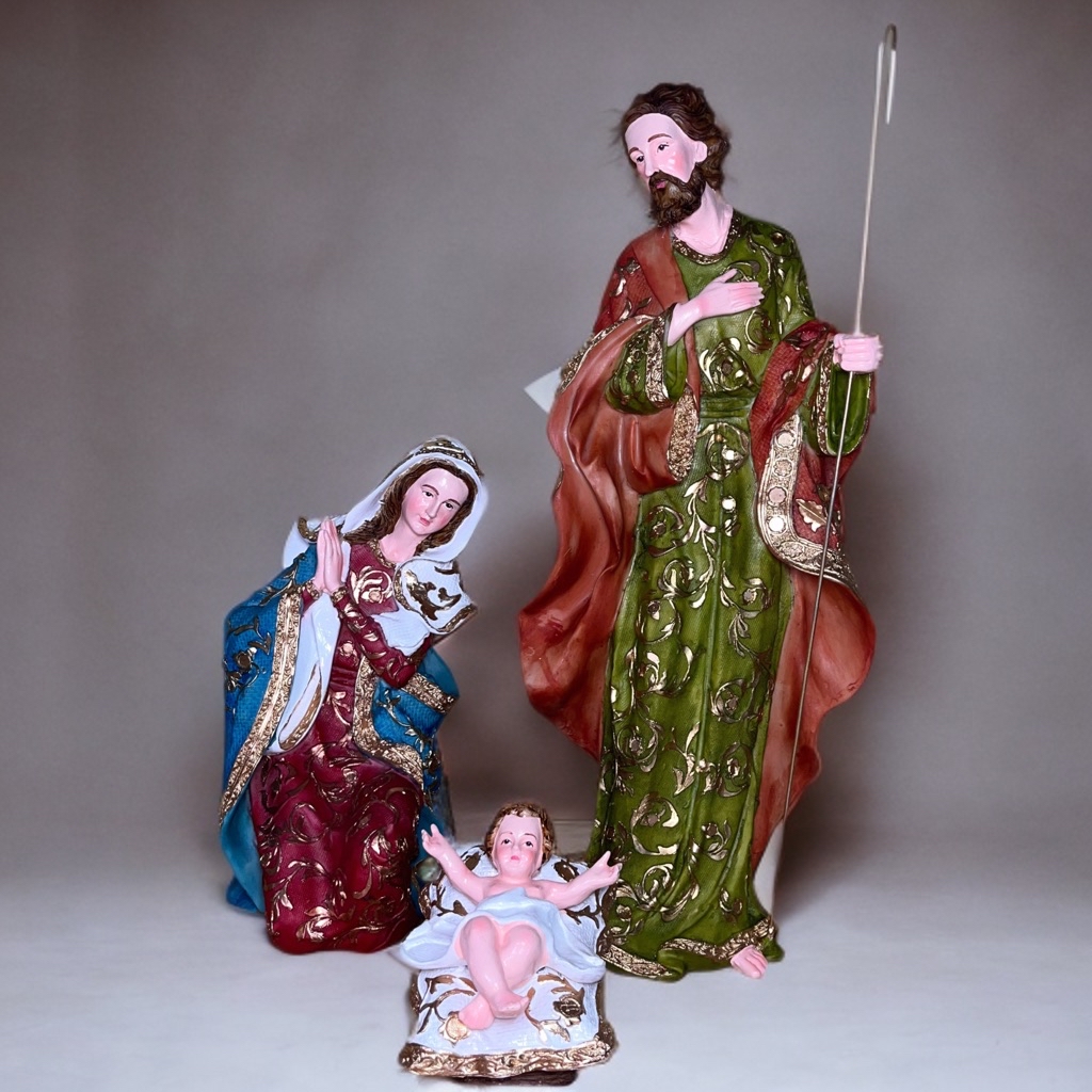 Large Holy Family Belen Christmas Decorations made from Fiber Resin ...