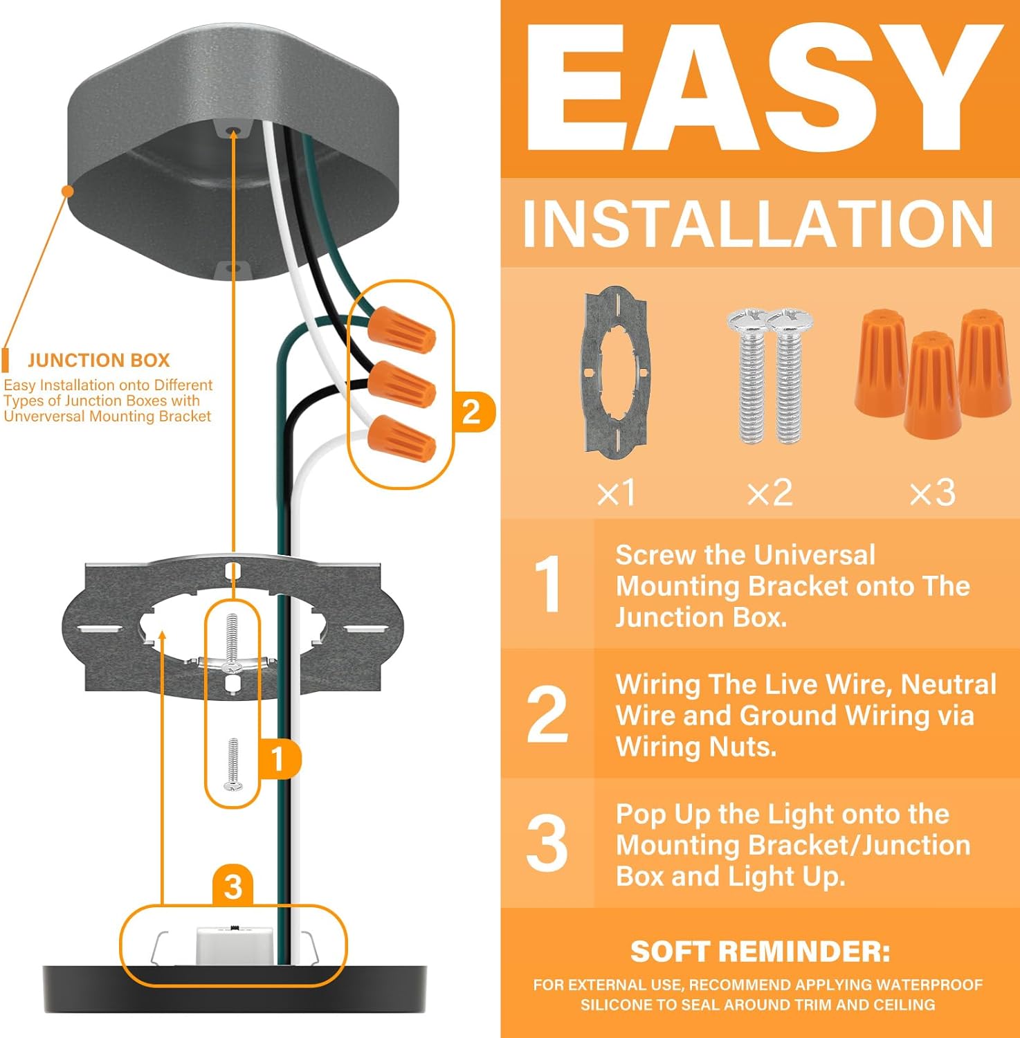 Pin Light Surface Mounted Led Downlight Ceiling Light Tricolor Pinlight ...
