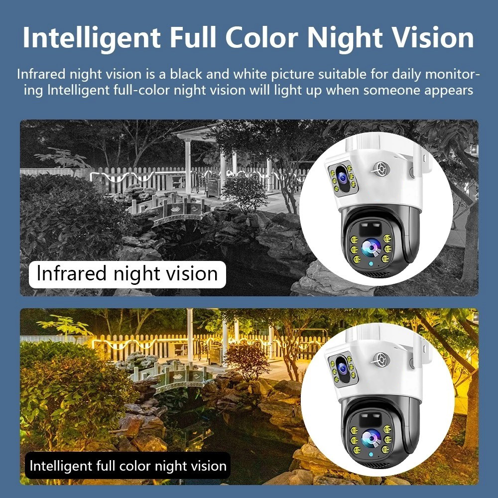 BUY1 TAKE1 Hikvision AI Solar CCTV Camera WIFI Waterproof 4K HD Dual ...