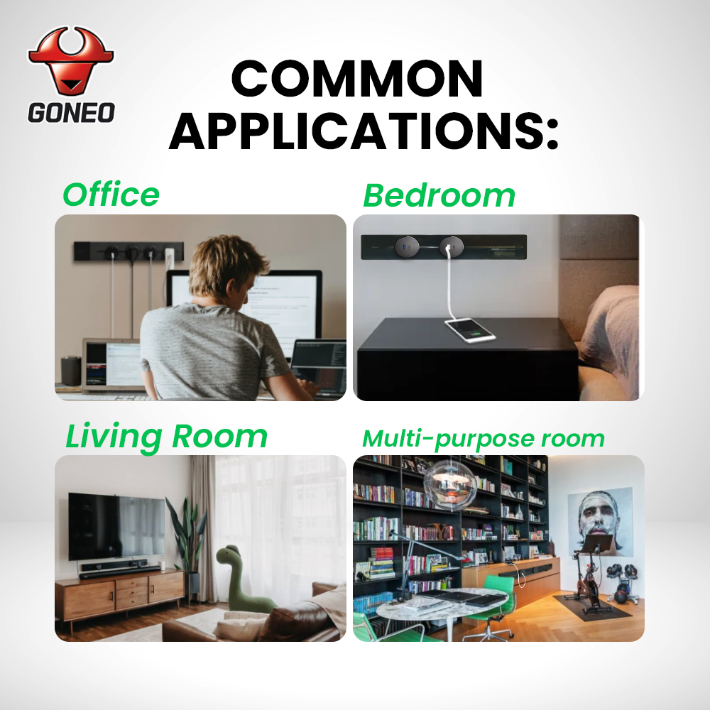 GONEO USB+Type C Adapter for Power Track Socket Black | Shopee Philippines