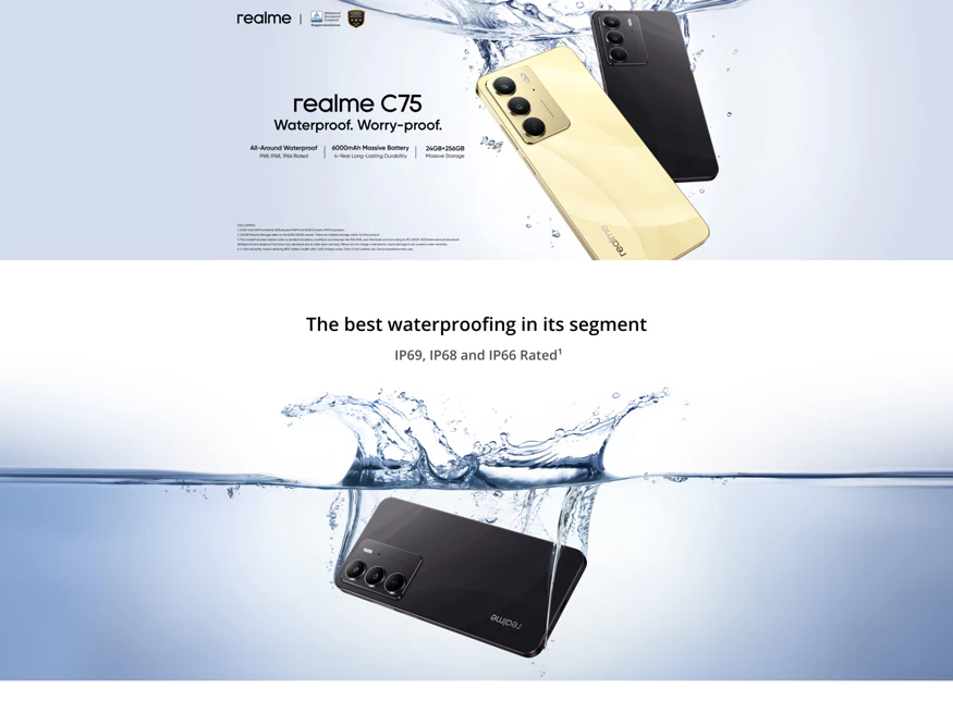 REALME C75 & C65 | 8+16GB +256GB | Waterproof | 6000mAH Battery ...