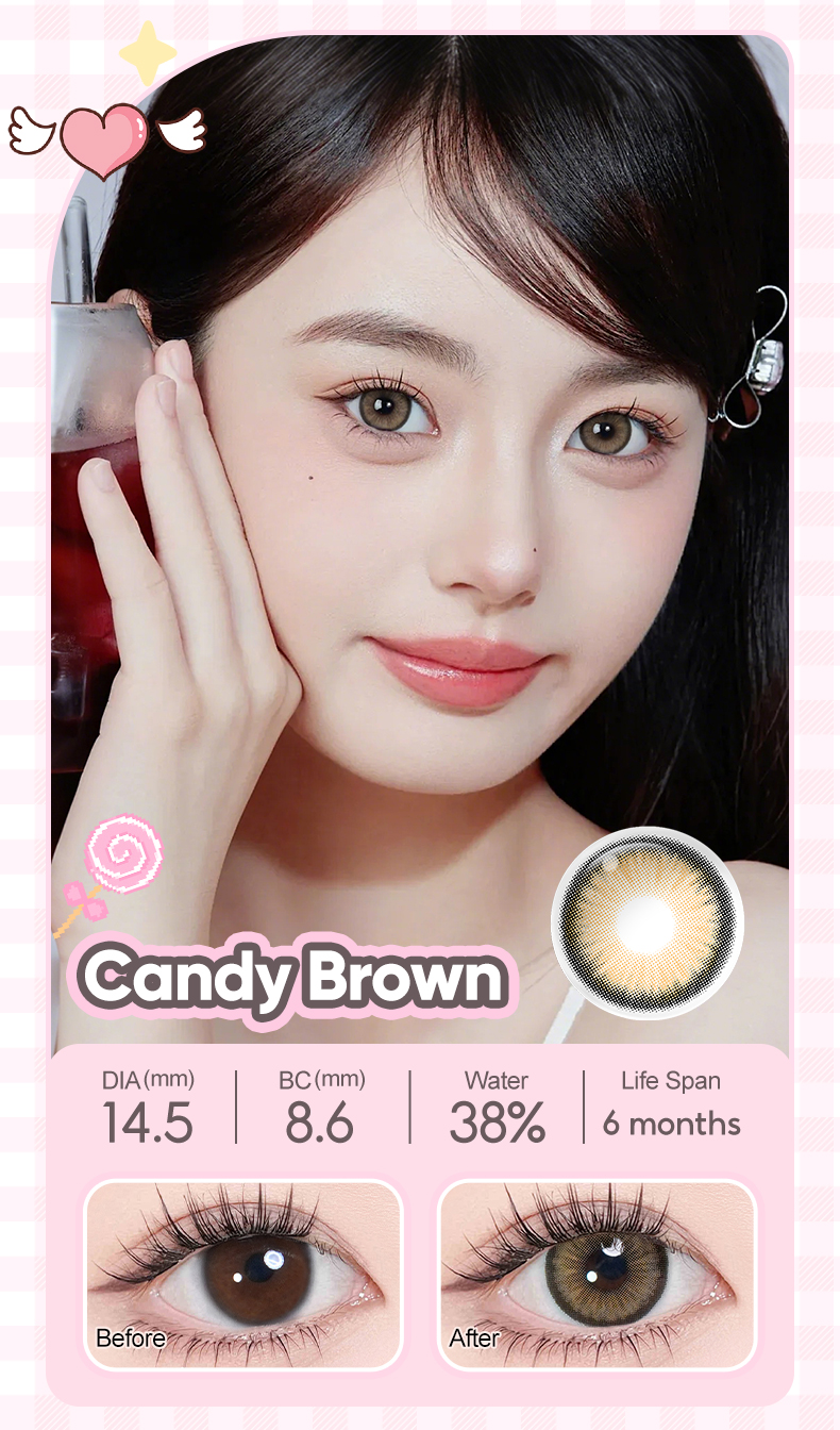 2025 New Magister OMG brown contact lens Contacts for Eyes Makeup Korea ...