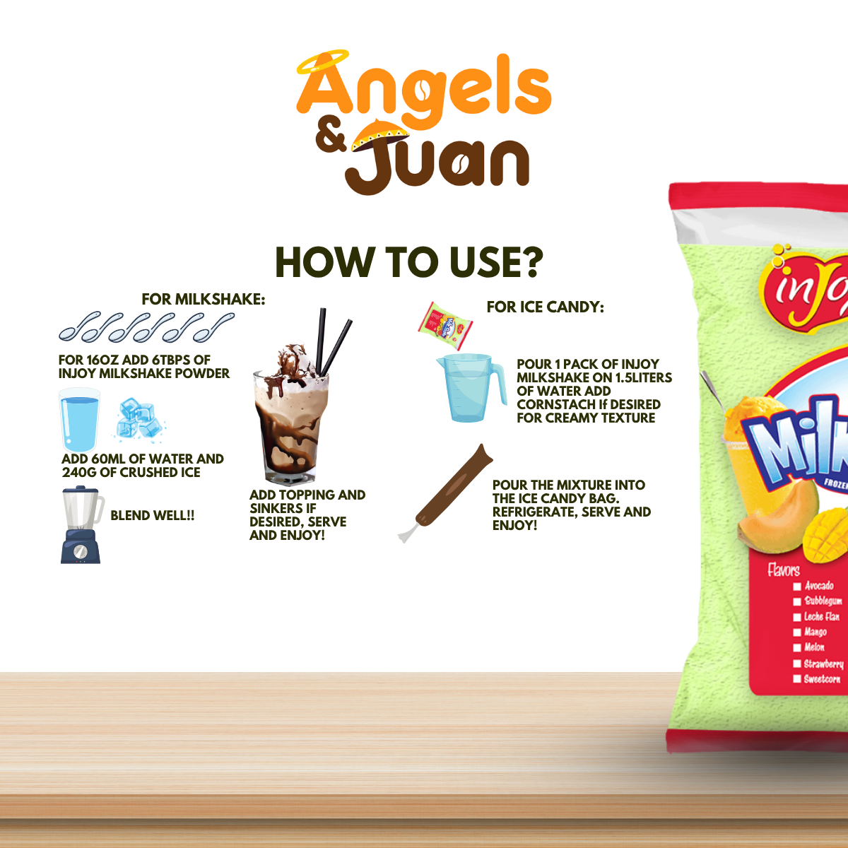 inJoy Milk Shake Powder Milk Drink 1kg | Shopee Philippines