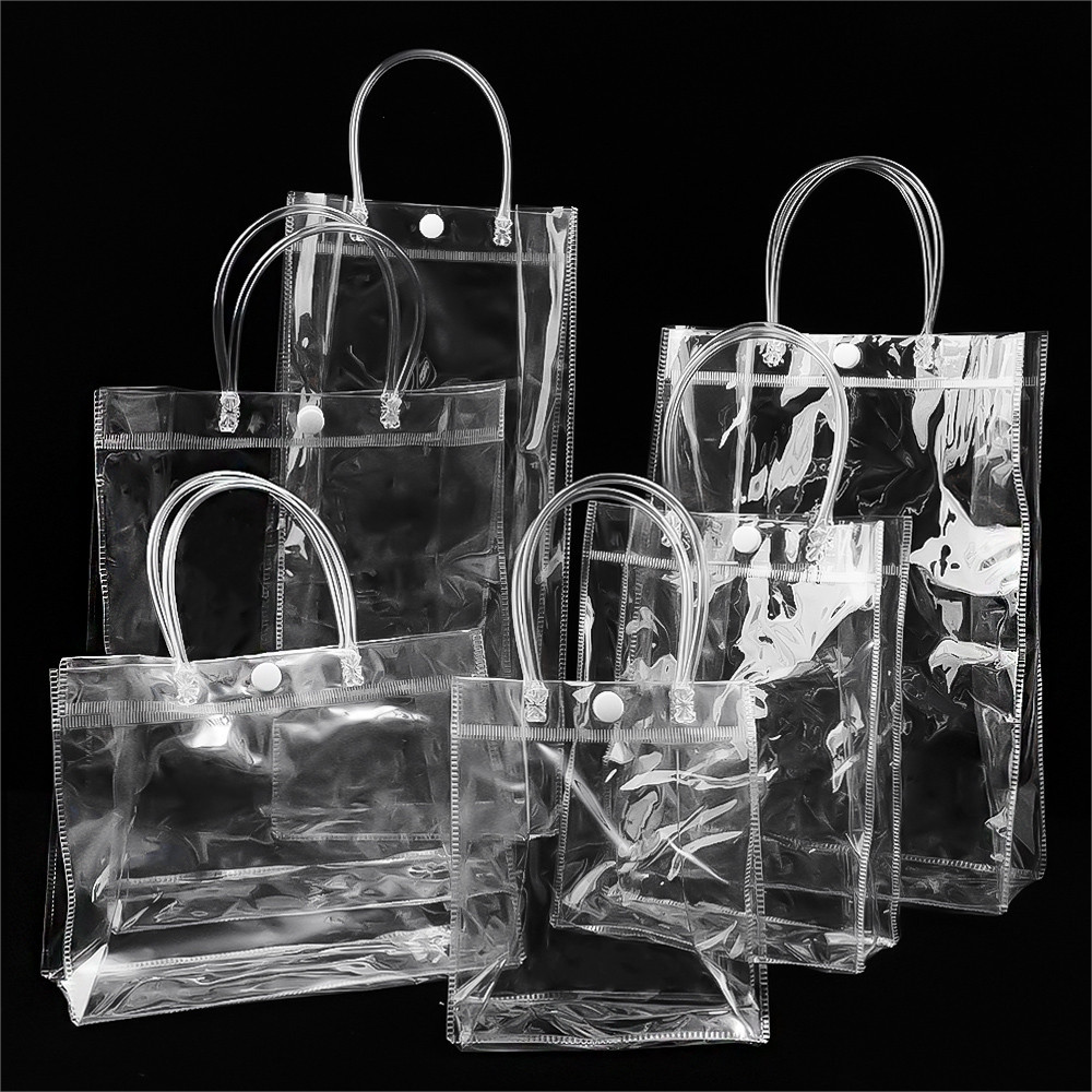 PVC/ Plastic Transparent Bag/ Transparent Tote handbag gift Clear bag ...