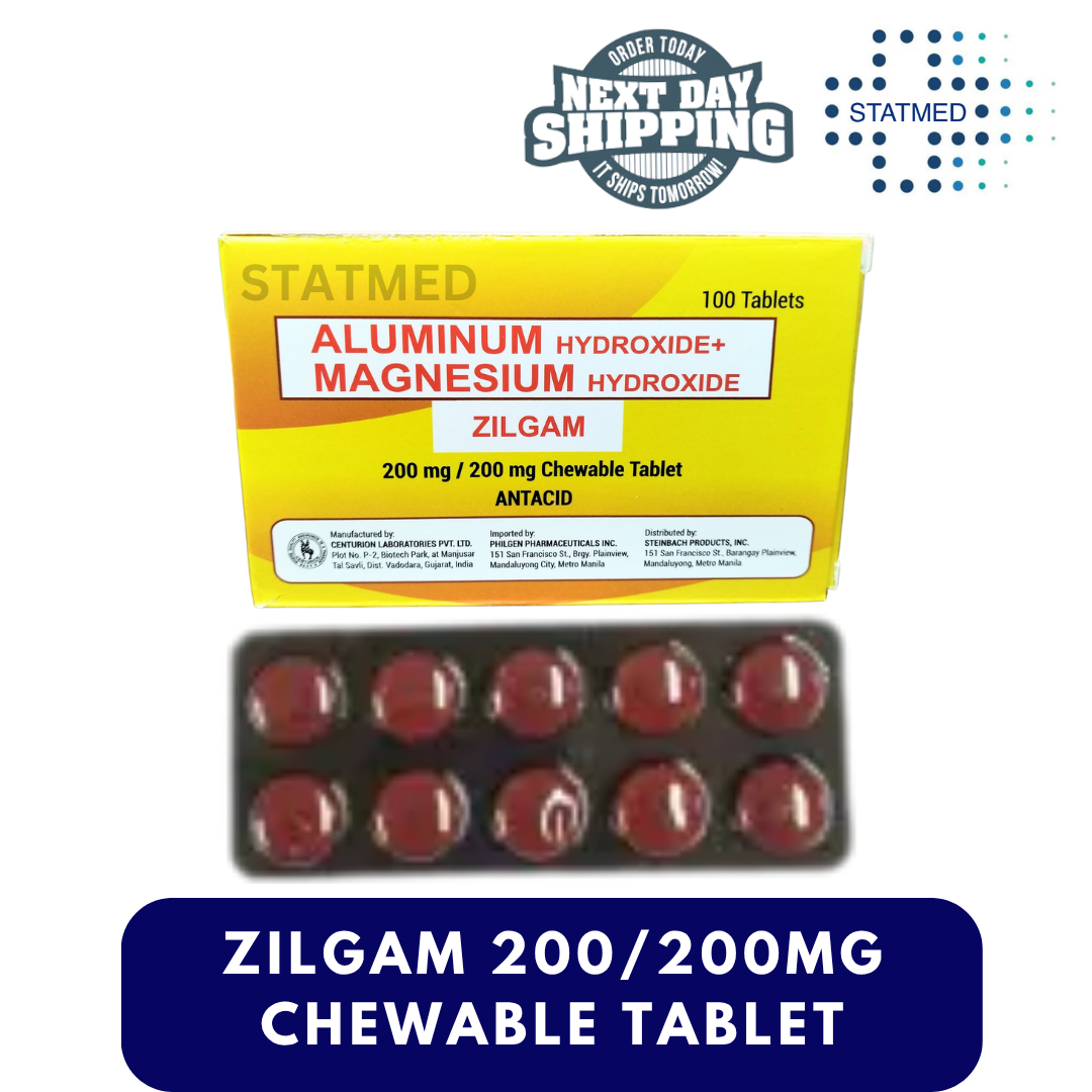 Zilgam Antacid Aluminum + Magnesium Hydroxide Chewable Tablet Kremil-S ...
