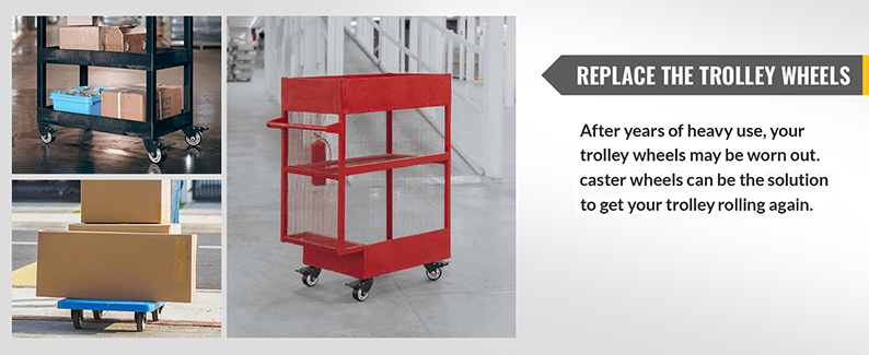 4pcs Gold Diamond Caster Wheels Heavy-Duty Caster Set (Black Fixed & W ...