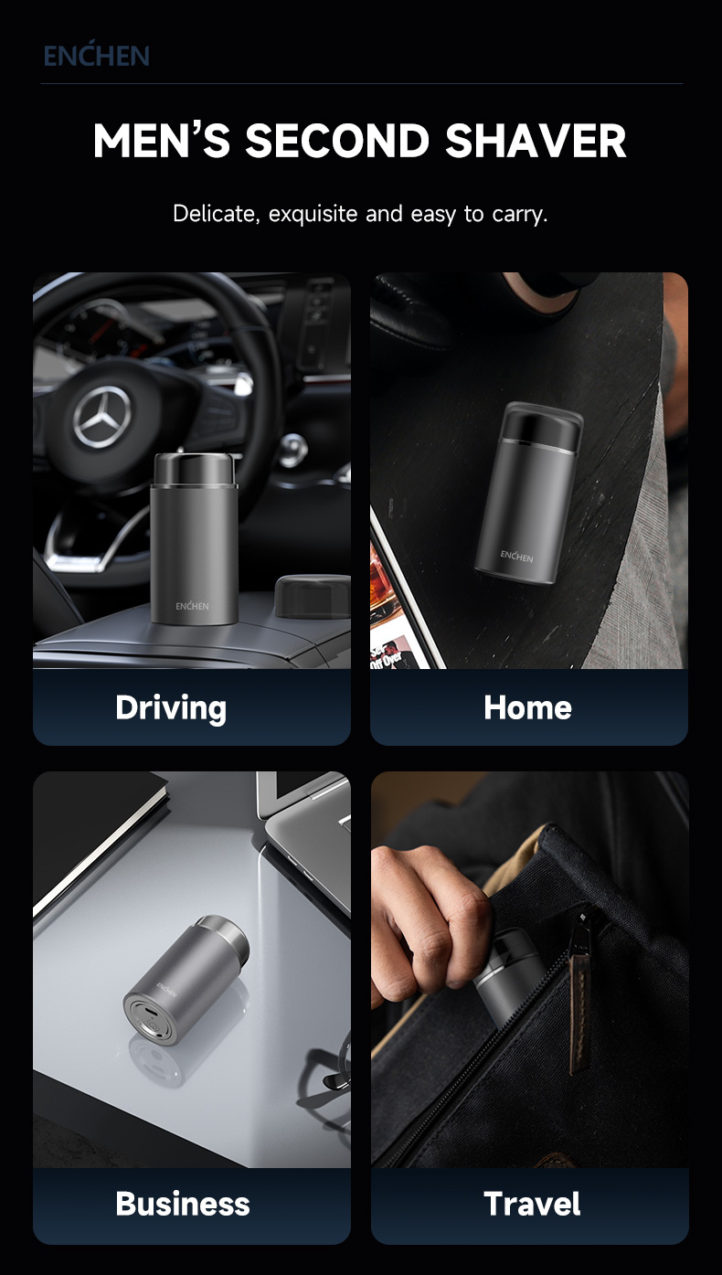 ENCHEN Compact Metal Shaver Z3 Portable Razor For Men Rechargeable ...