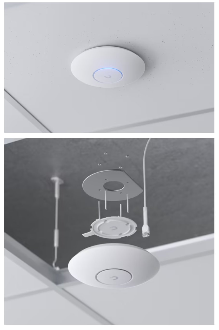 Ubiquiti U7 Lite WiFi7 4 Spatial Streams Ceiling Mounted 2.5 GbE Uplink ...
