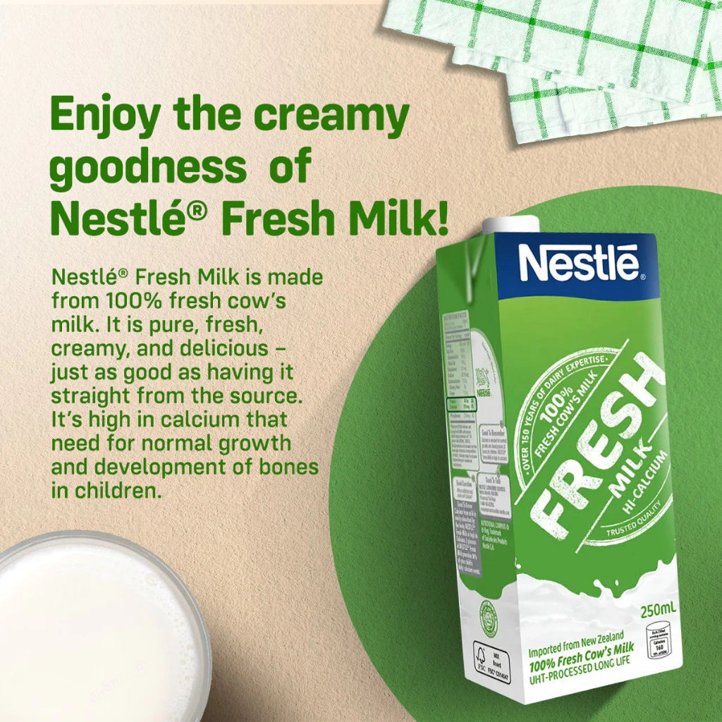 Nestle Fresh Milk 1 Liter (Buy 2 SAVE 15 pesos) | Shopee Philippines