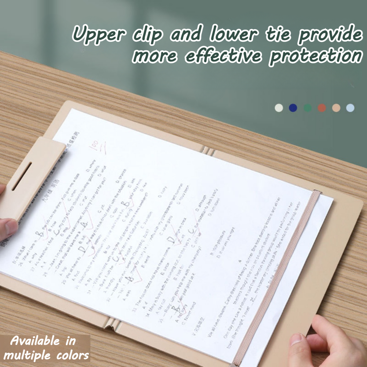 Long/A4 Foldable Clipboard portable folding folder paper organnizer PP ...