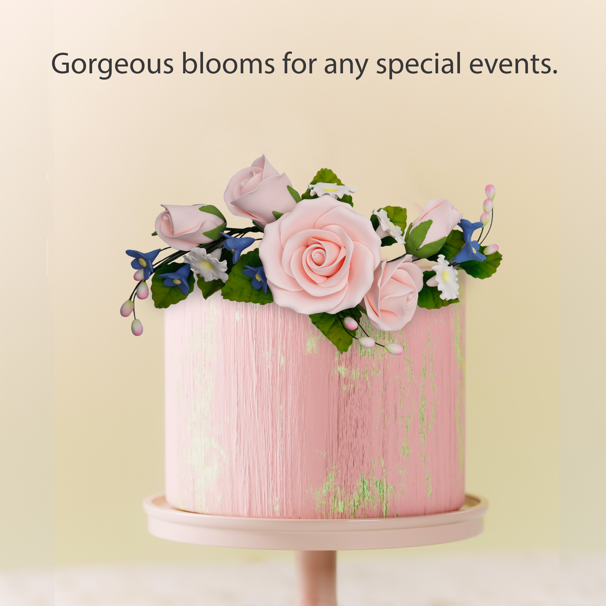 GCP Ganda Orchids Spray Different Colors Edible Cake Topper Gumpaste ...