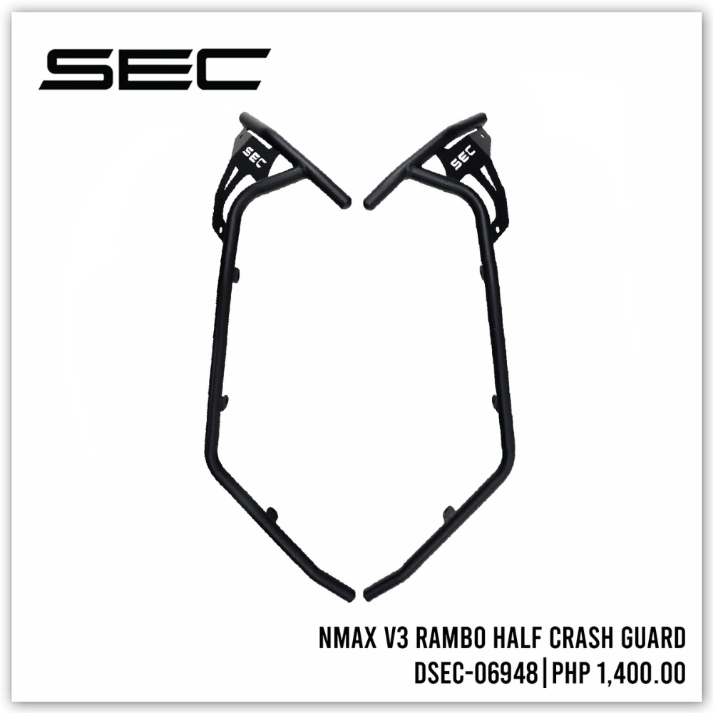 SEC Crash Guard for Motorcycle Nmax V3 Rambo Half Crash Guard (DSEC ...