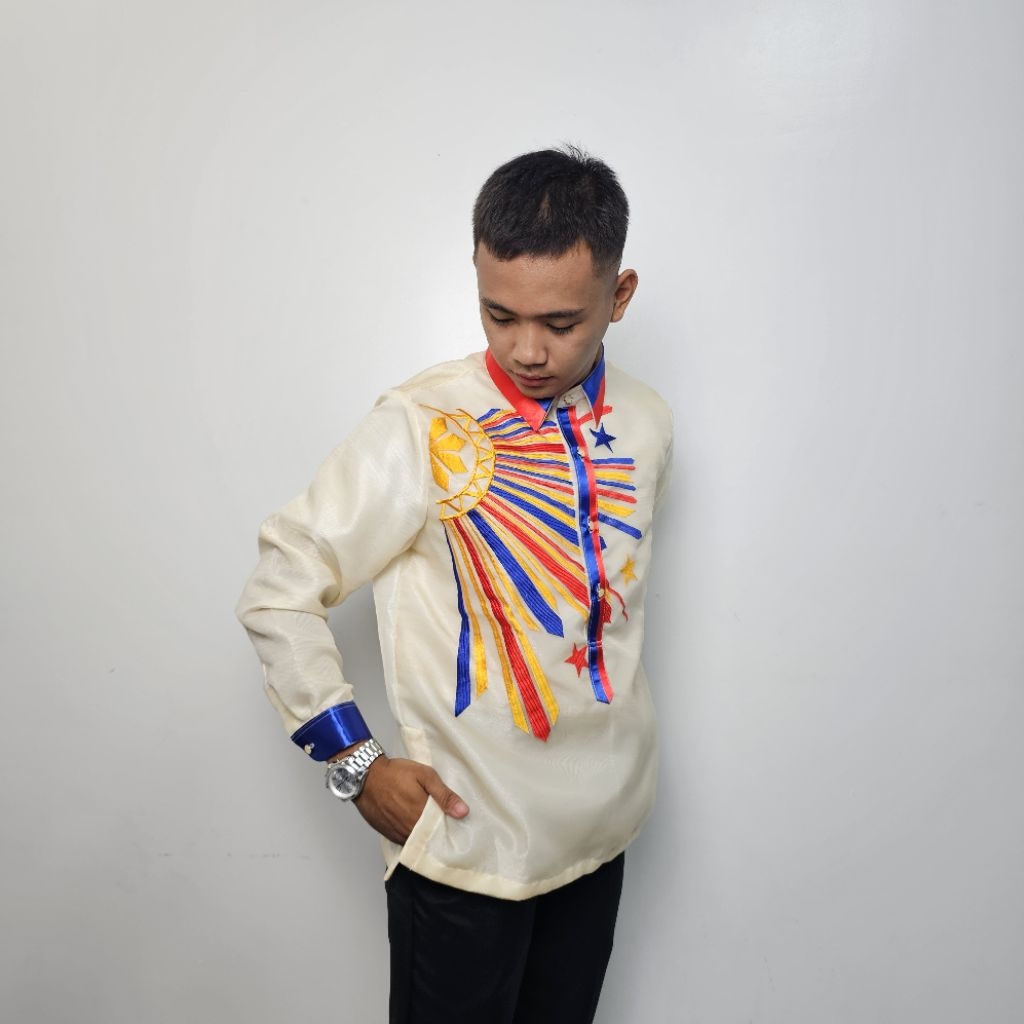 Modern Barong New Sinag Design For Men Traditional Menswear | Shopee ...
