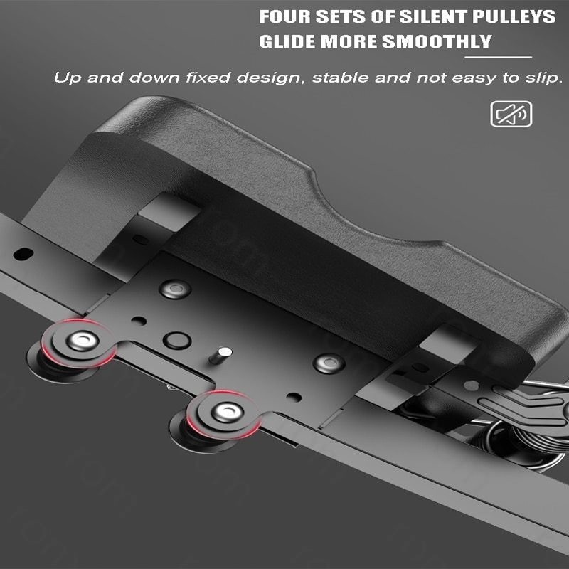 Abs Exercise Equipment Multi-Function Folding Sit-up Aid Abdominal Board with Free Exercise Rope ...