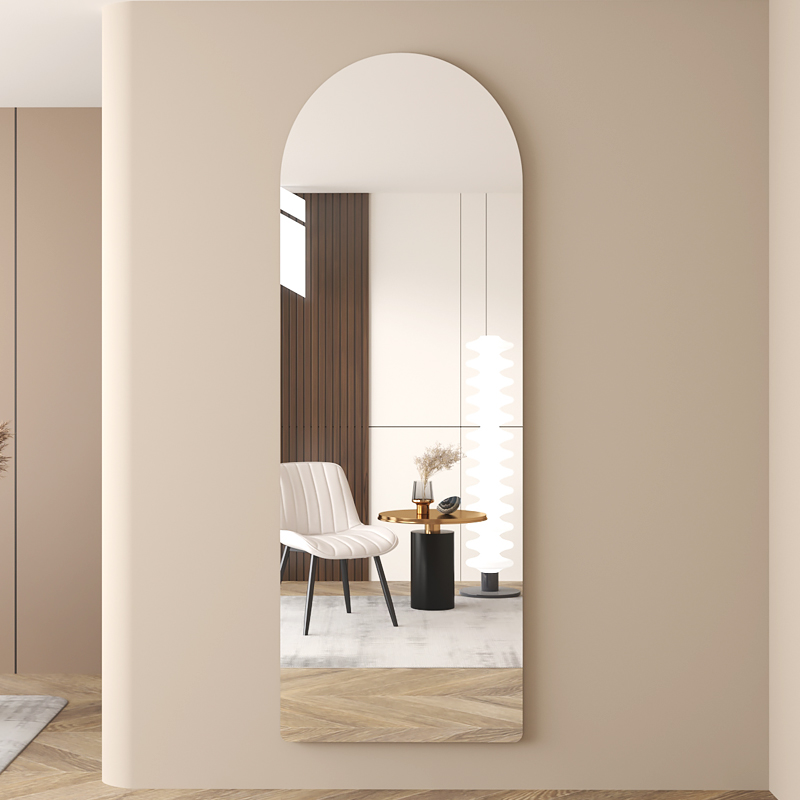 Arched mirror sticker wall acrylic mirror wall sticker self-adhesive ...