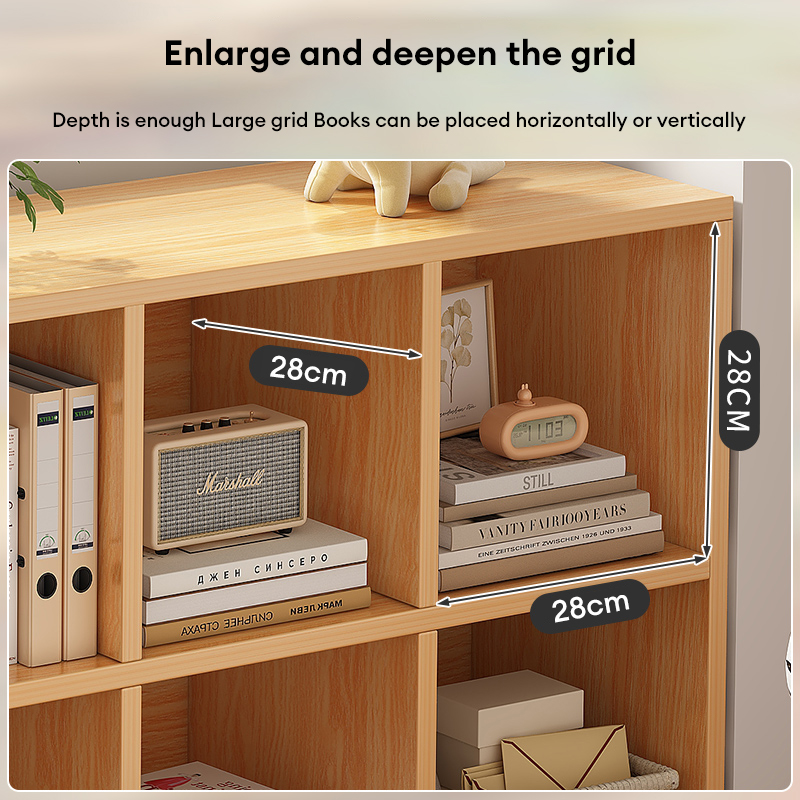 【Moisture-Proof Think】Wooden Book Shelf Organizer Bookshelf ...