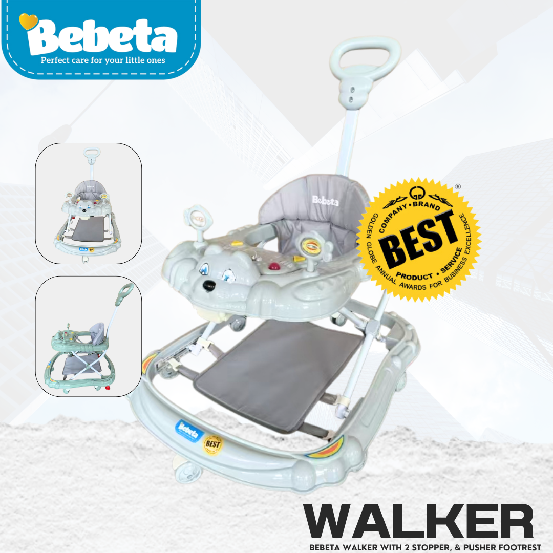Bebeta Walker with 2 Stopper, & Pusher FOOTREST | Shopee Philippines