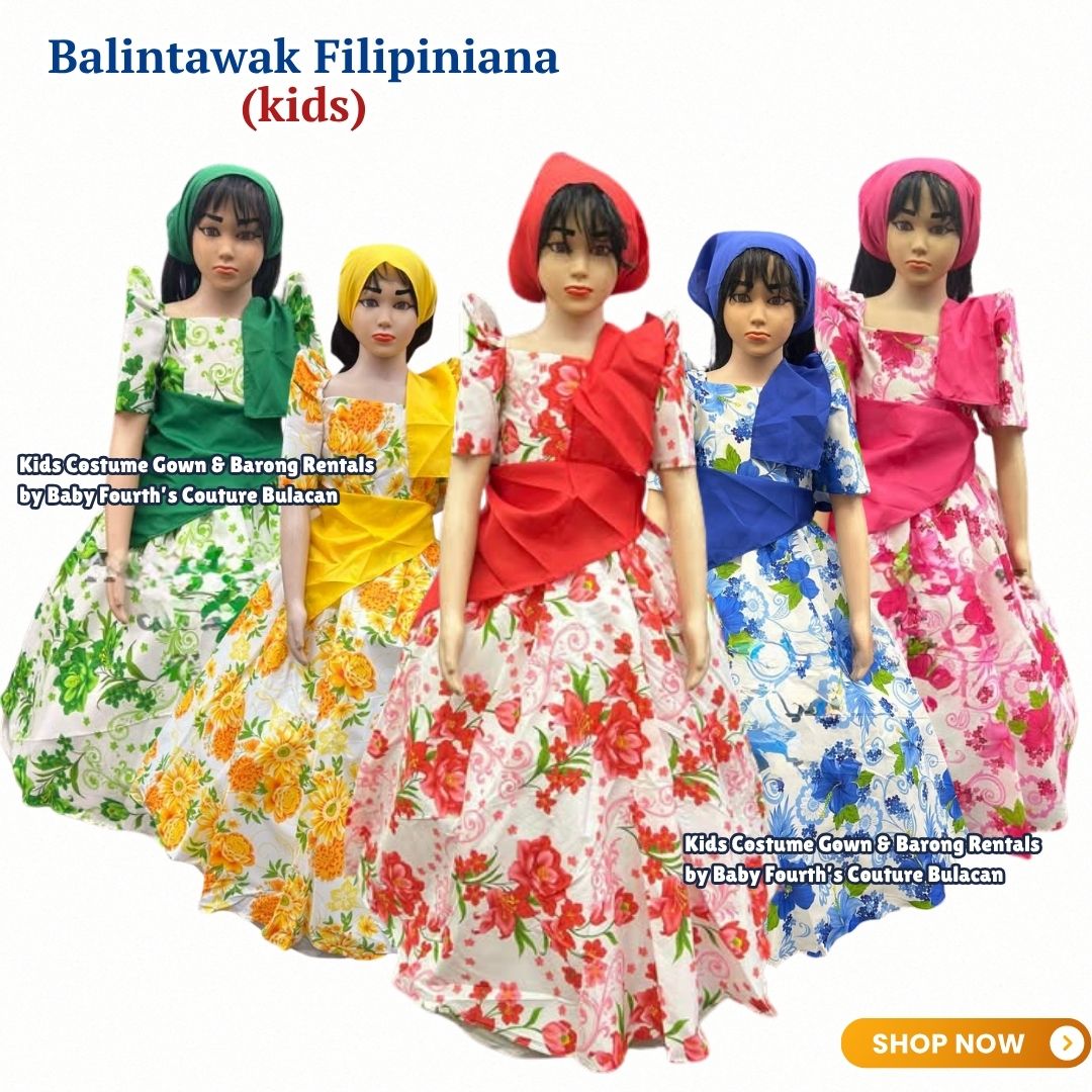 COD Buwan ng Wika Traditional Filipiniana Balintawak Dress for Kids ...