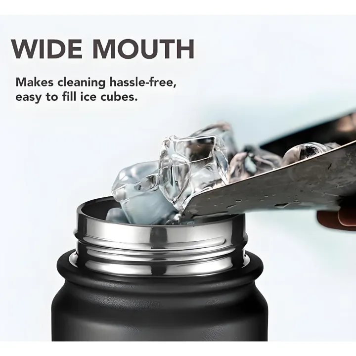 ARAYO Water Bottle Stainless Steel Tumbler Hot And Cold Vacuum ...