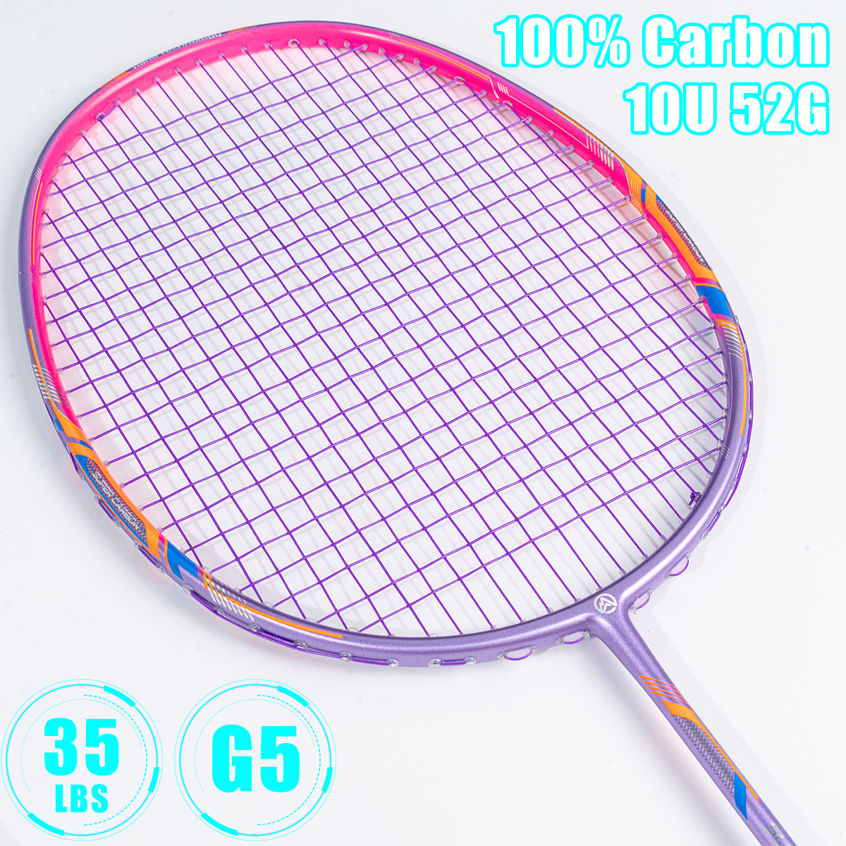 ALPSPORT GJ 10U 52g Max 35LBS Super Light 100% Full Carbon Fiber Purple ...