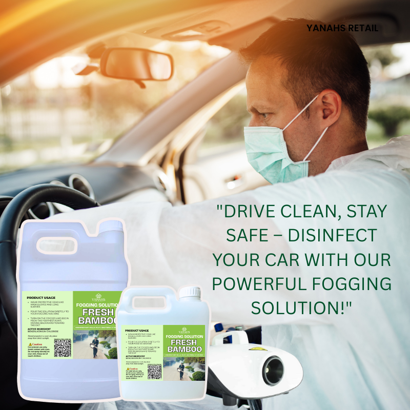 FRESH BAMBOO Scent Fogging Disinfectants Solution -Suitable for Fogging ...