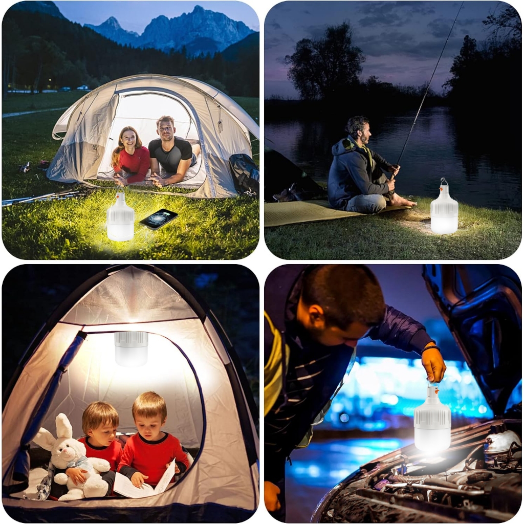 Luxy Emergency Lights Rechargeable Camping Light 5 Modes Emergency Lamp ...