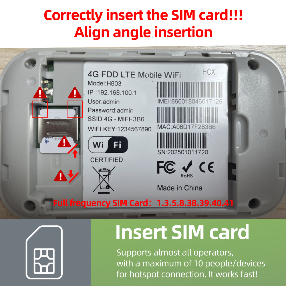 HiNet H806 Pocket WiFi Wireless Router 4G LTE 5G Mini Modem 150Mbps ...