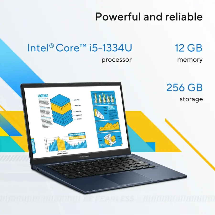 ASUS Vivobook 14 14" FHD Intel Core i5-1334U 12GB RAM /256GB SSD Intel ...
