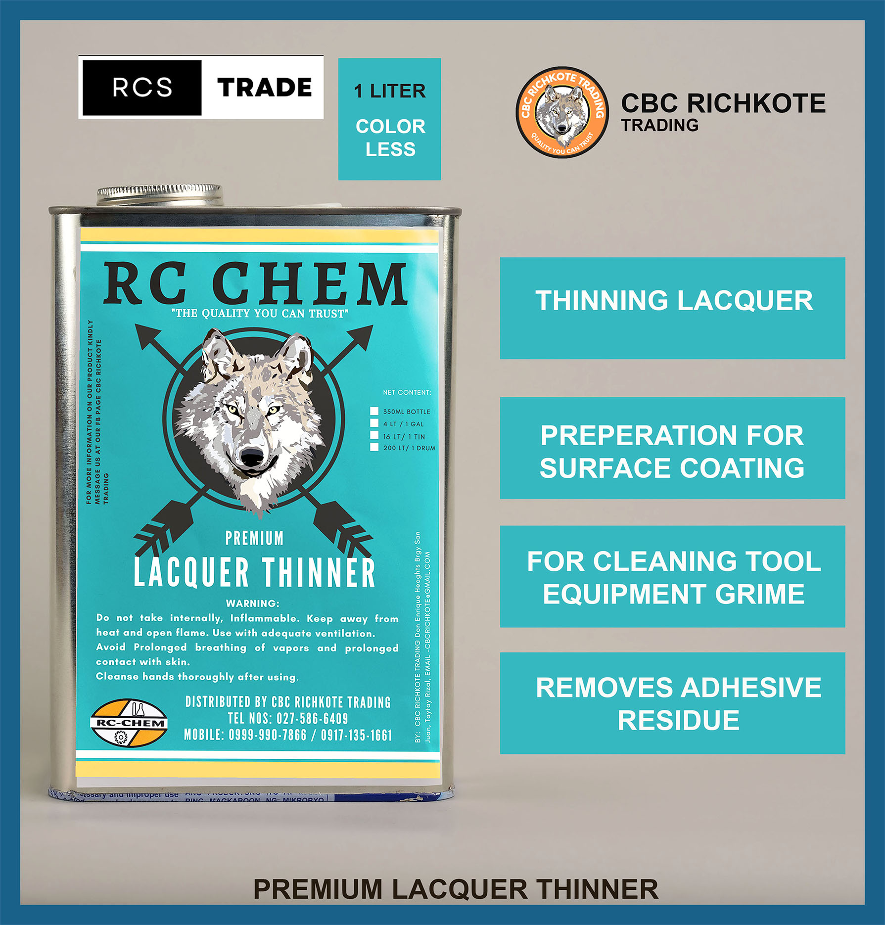 LACQUER THINNER, STRIP PRO RC CHEM | Shopee Philippines