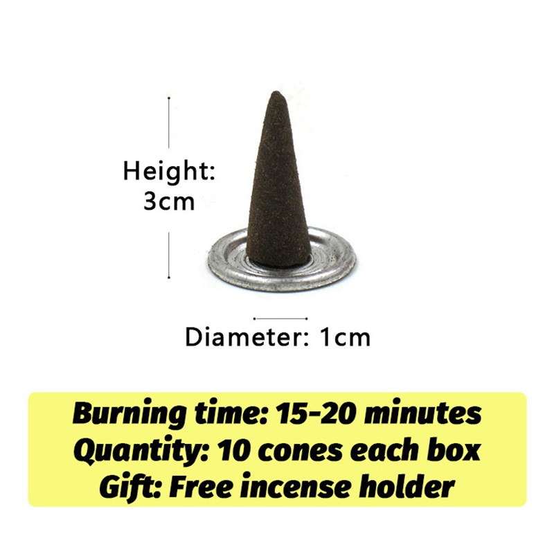 HEM Cinnamon Rose Incense Cones (10Pcs Per Box / with Holder) Original ...