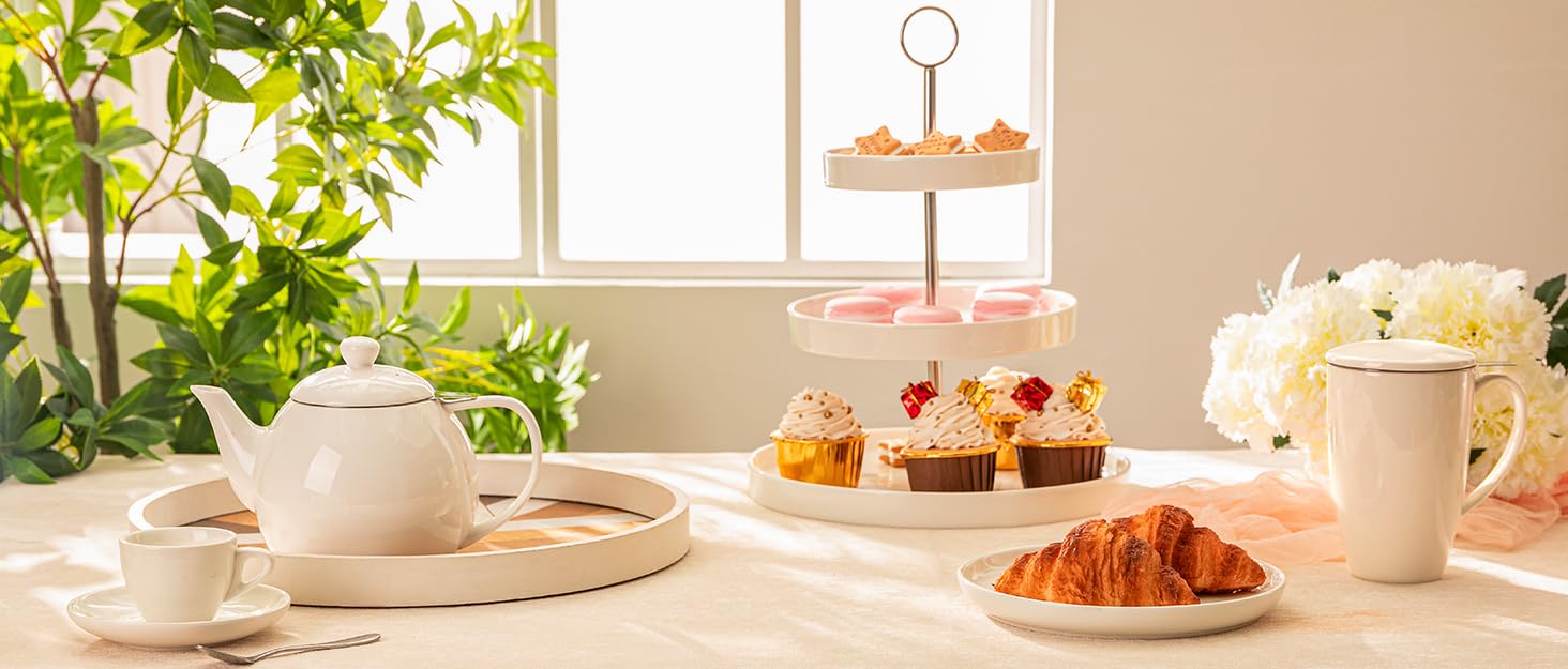 Sipster Porcelain Tea Mug with Infuser and Lid, 15 oz - 304 Stainless ...