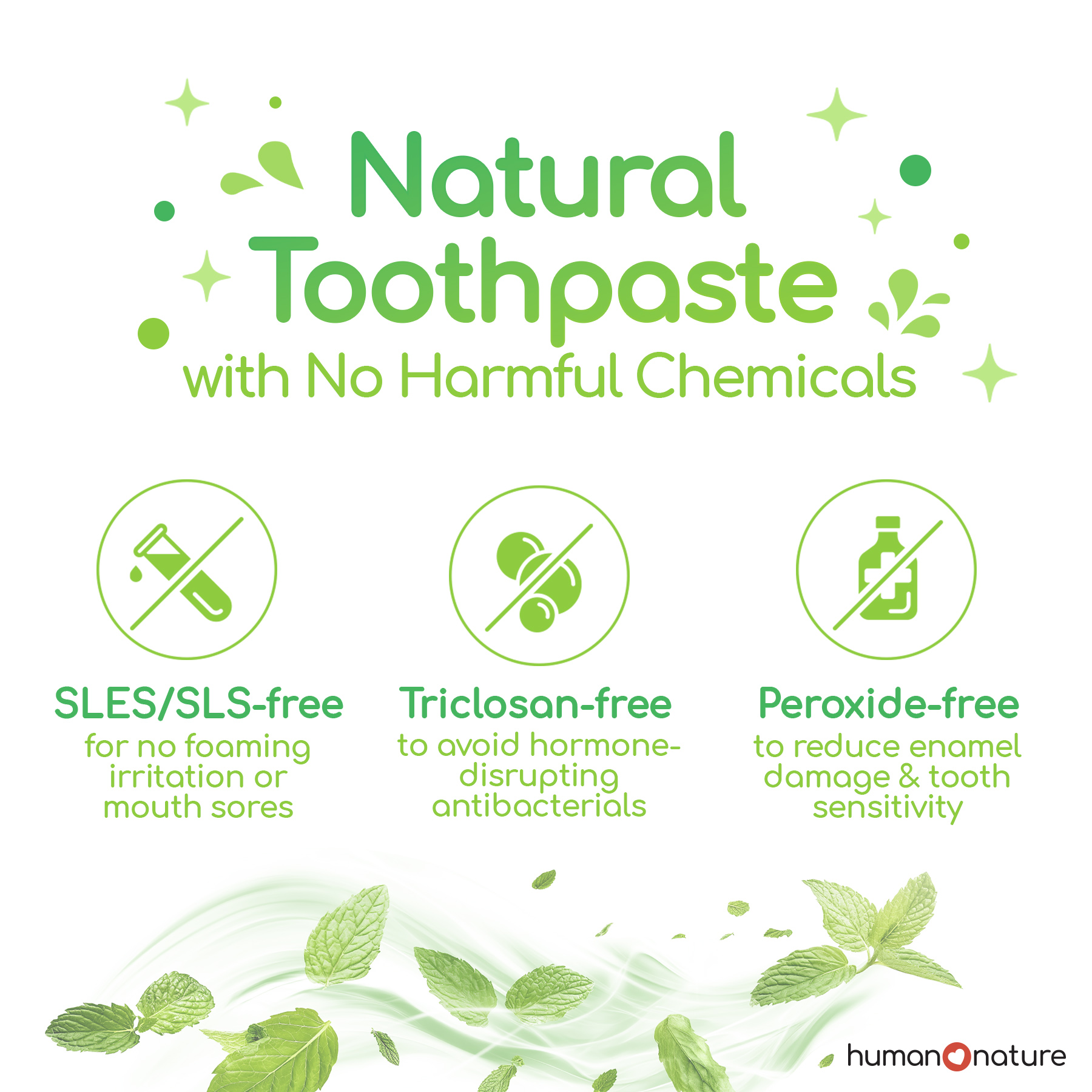 Human Nature Natural Gel Toothpaste (No Harmful Chemicals) | Shopee ...