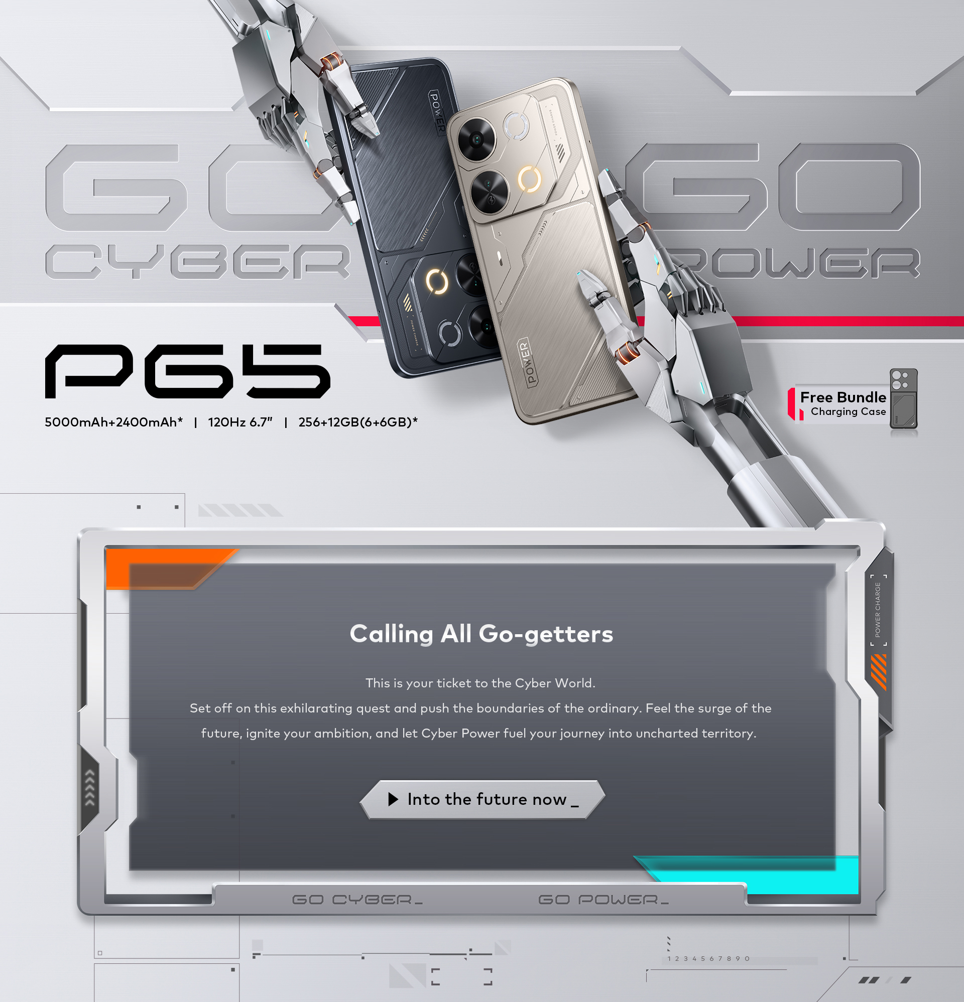 P65 RAM 8GB (4+4GB)+ROM 128GB 120HZ Refresh | 6.7 Big Screen | 50MP ...