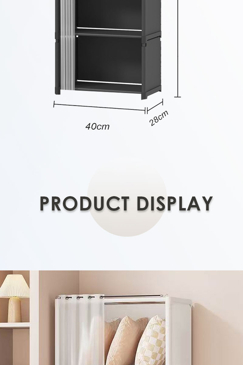 Dustproof Cloth Cabinet Nonwoven Rack Wardrobe Simple Storage Cabinet ...