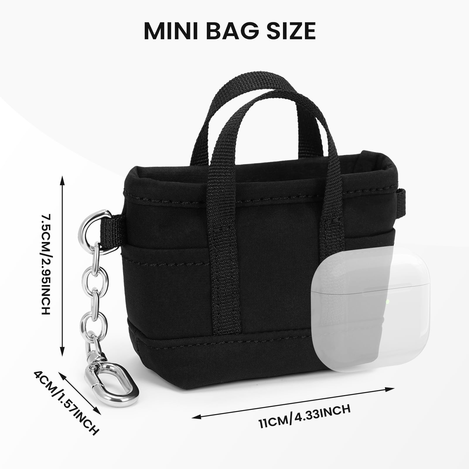 #COD Coin Purse Mini Tote Bag Keychain Small Change Purse Key Pouch ...