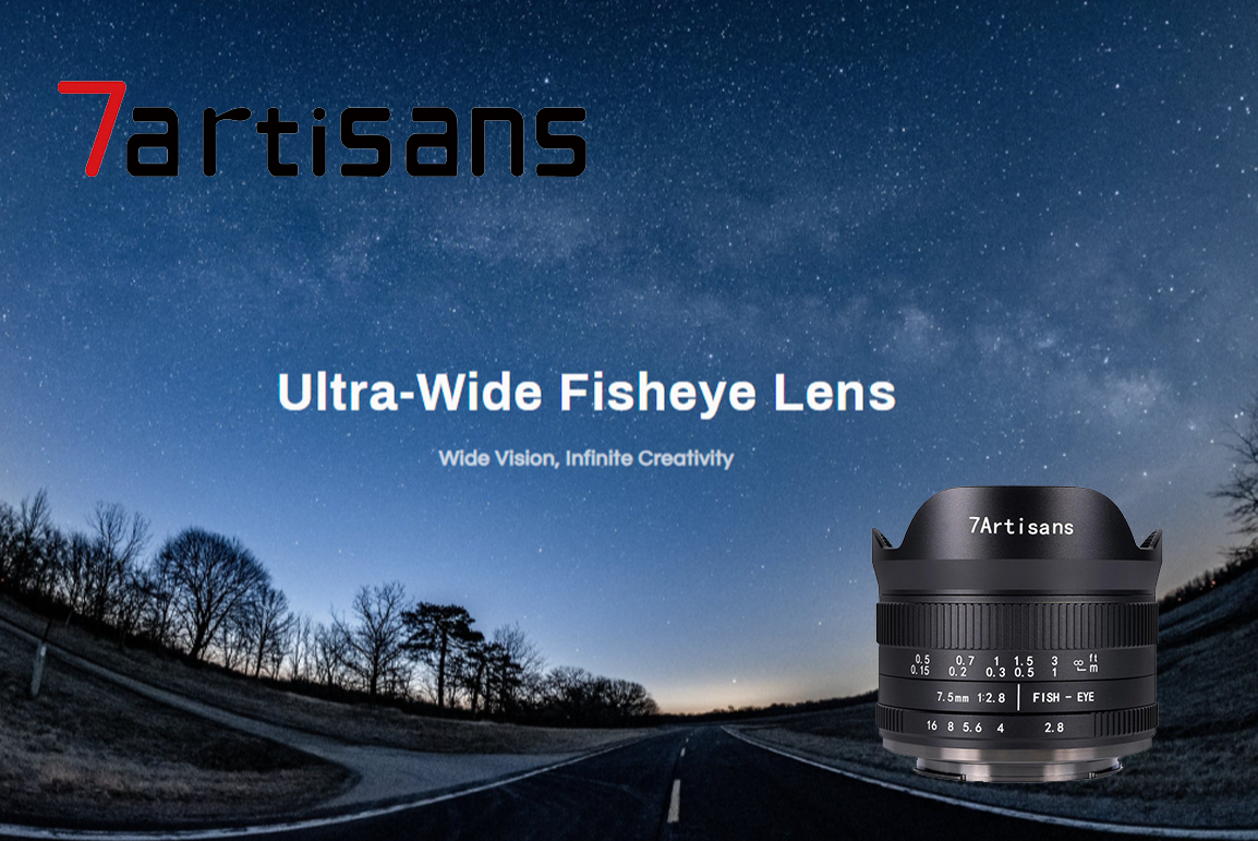 7Artisans 7.5mm F/2.8 Mark II MF Manual APS-C M43 Micro Four Thirds Ultra Wide Fisheye Prime ...