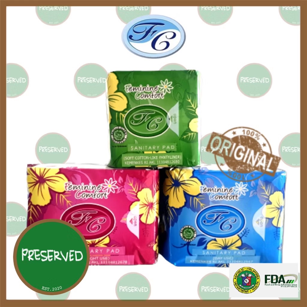 FC Bio Sanitary Pad - Night Use (8 Packs x 1 Bundle) | Shopee Philippines