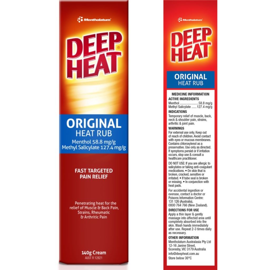 Deep Heat Original Heat Rub 140g | Shopee Philippines
