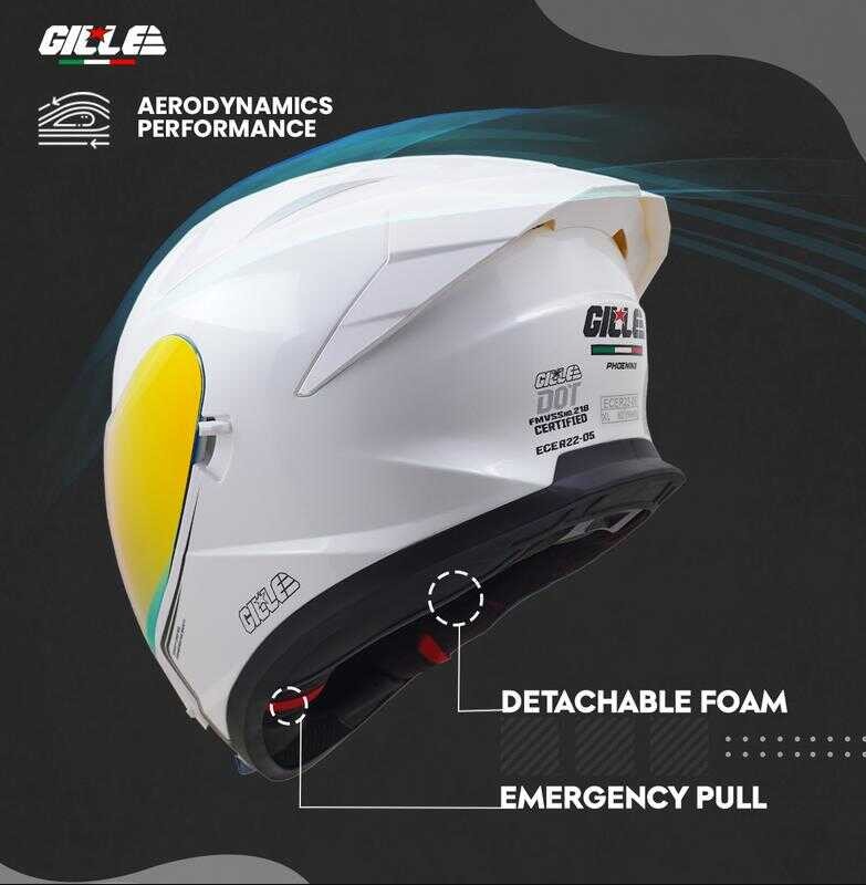 GILLE Official A5009 PHOENINX Drink Smoke Modular Helmet Full Face Open ...