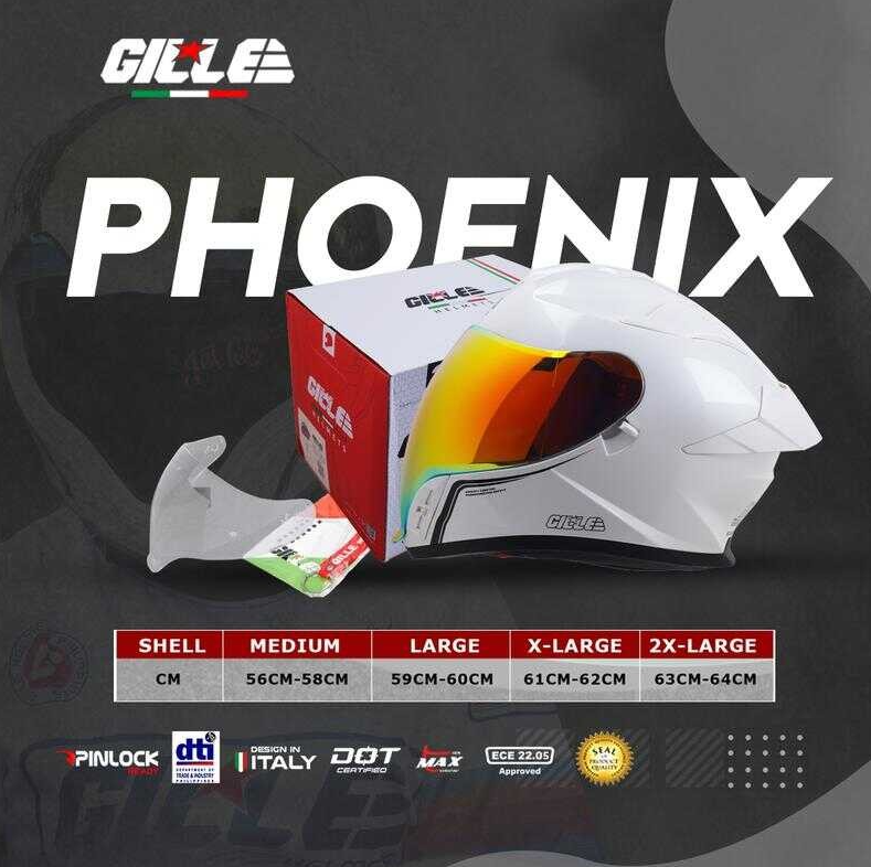 GILLE Official A5009 PHOENINX Drink Smoke Modular Helmet Full Face Open ...