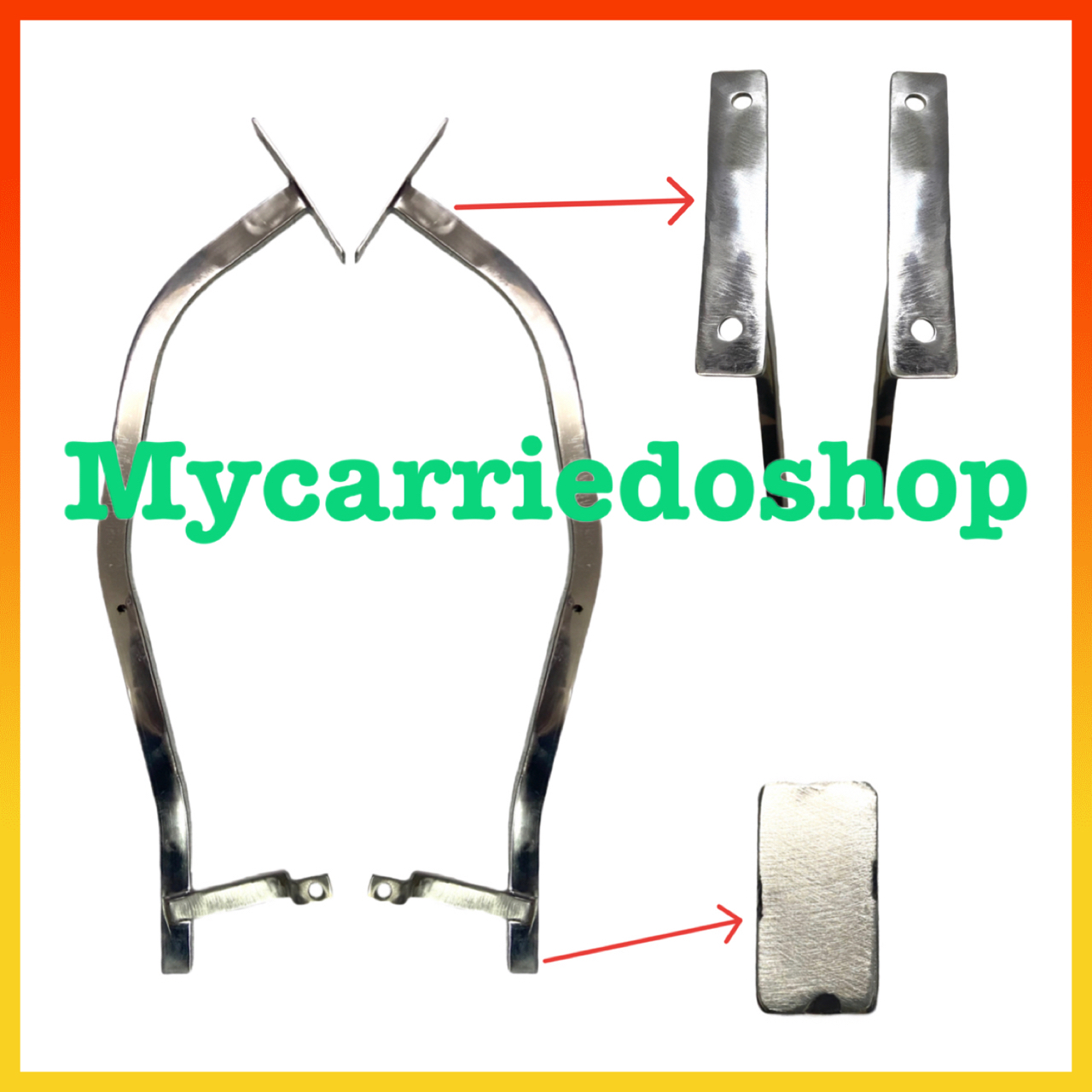 Motorcycle Stainless Steel 304 HRV Rear Top Box Bracket For HONDA XRM ...