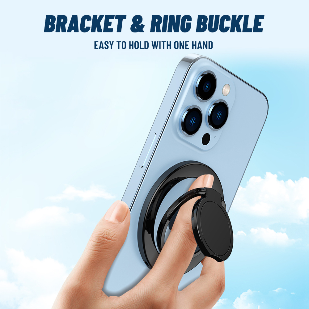Magnetic Phone Finger Ring Holder Portable Foldable Magnet Cellphone ...