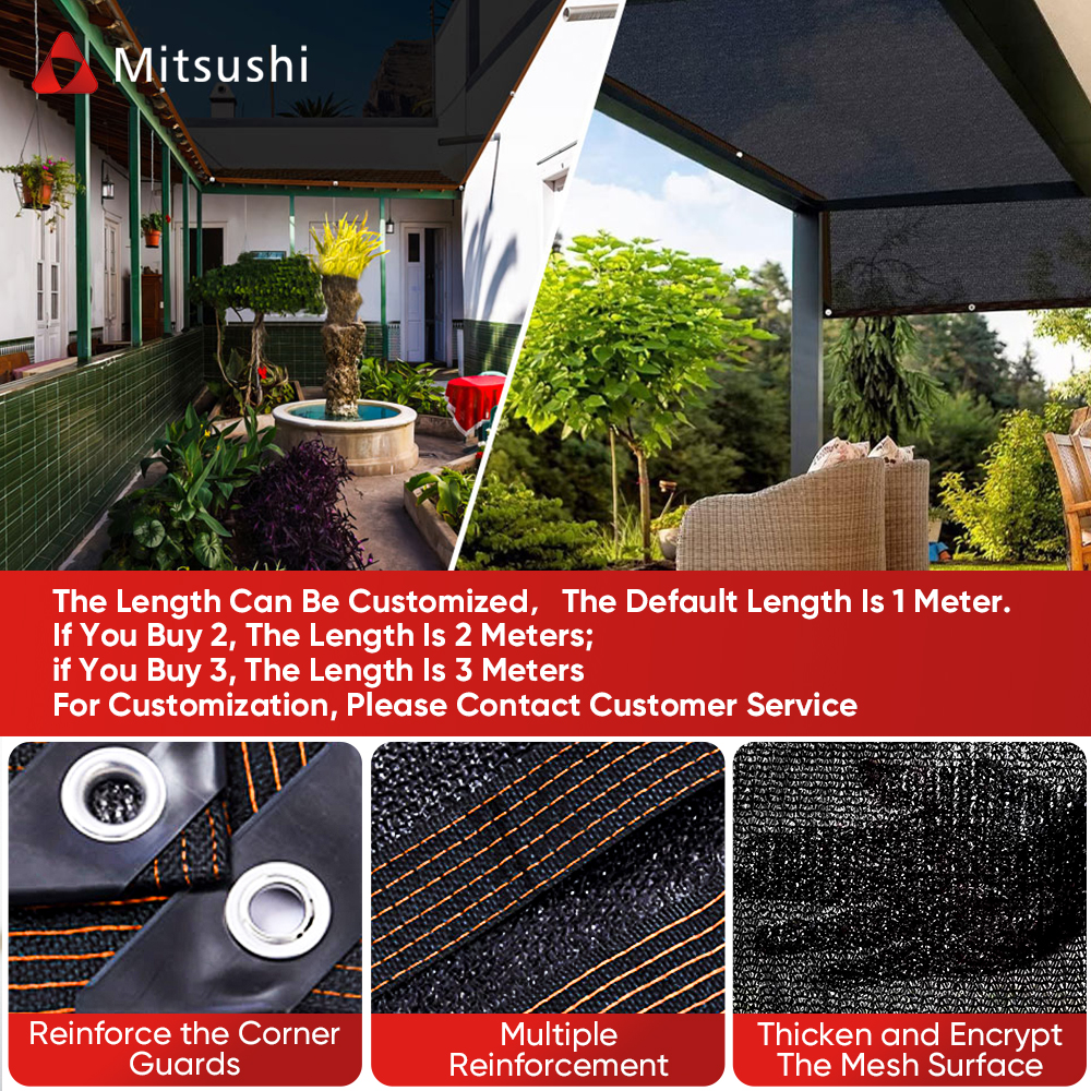 Mitsushi Sunshade Net Outdoor Sun Protection Net with 85% UV Blockage ...