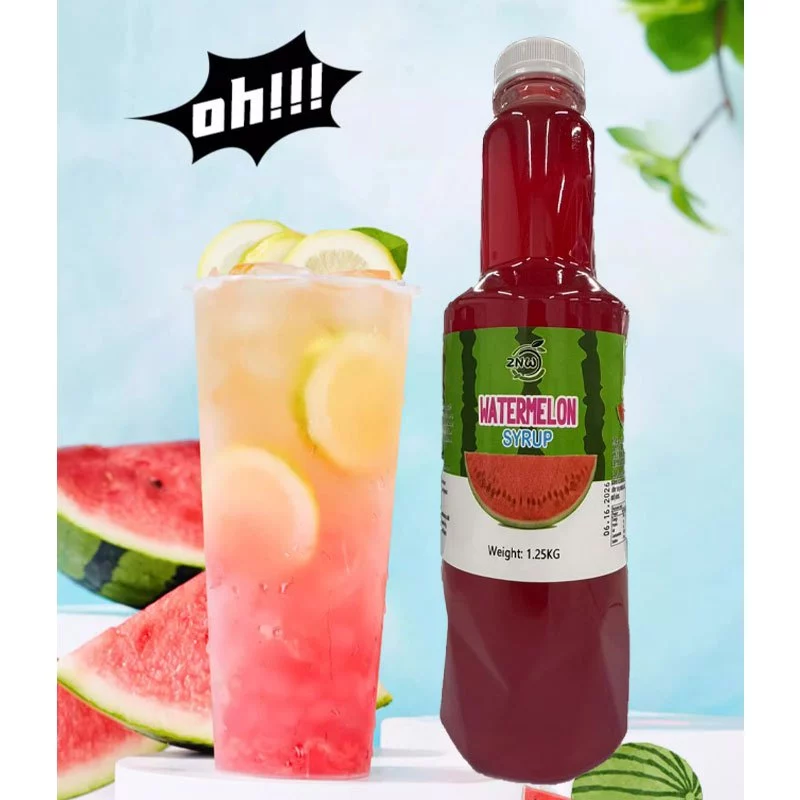 ZNW Fruity Syrup 1.25KG Available with 14 Premium Flavors STRAWBERRY ...