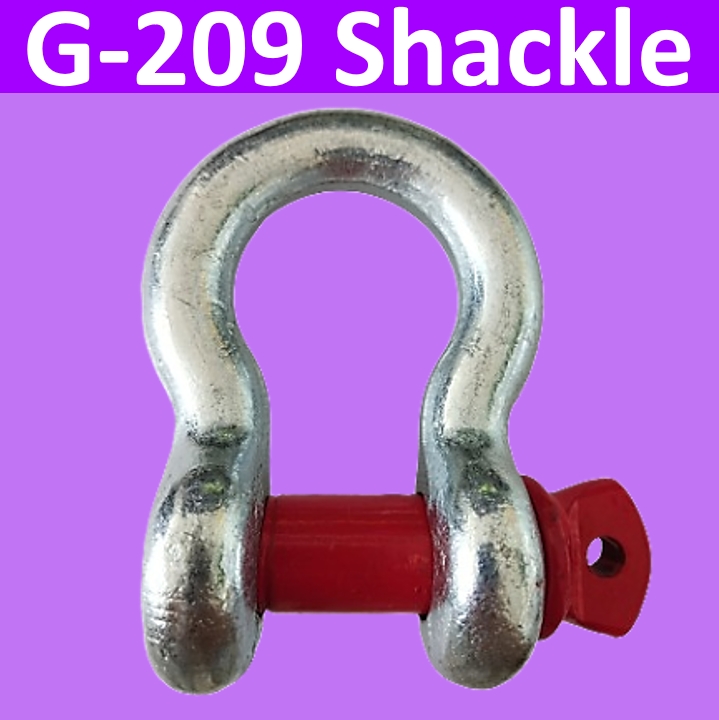 Mago G-209 Shackle Screw Pin Bow-Type 3/4" 4.75 Tons 7/8” 6.5 Tons ...