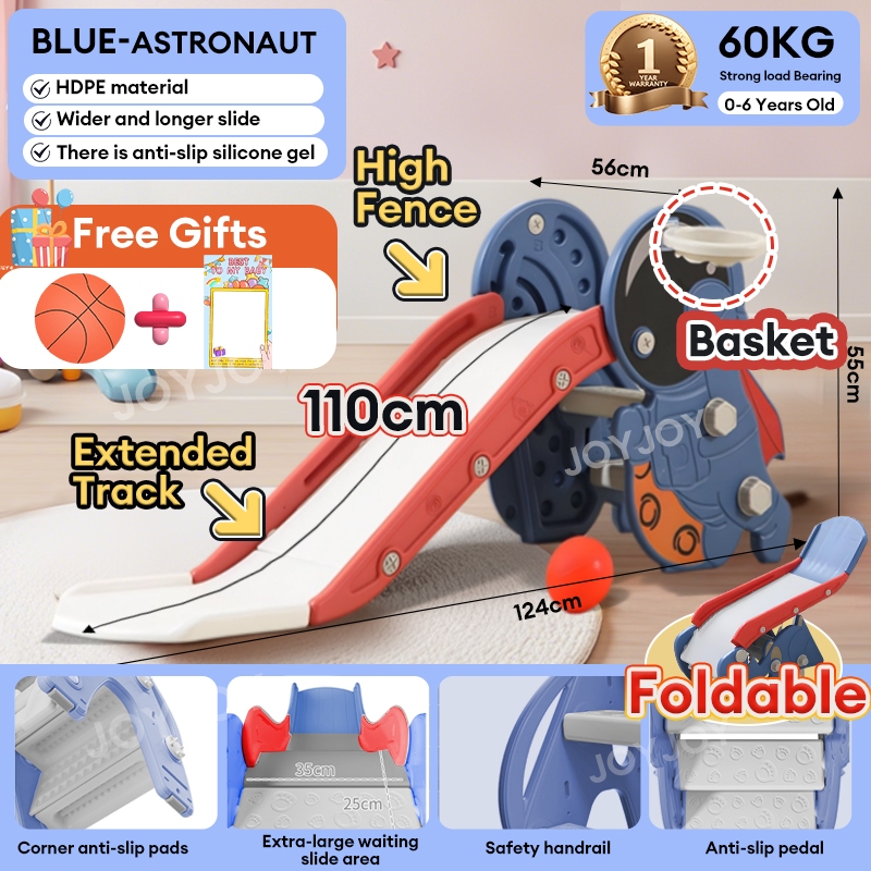 【PlayPark】 Slide For Kids Age 3+ Max Load 60KG Foldable indoor slide ...