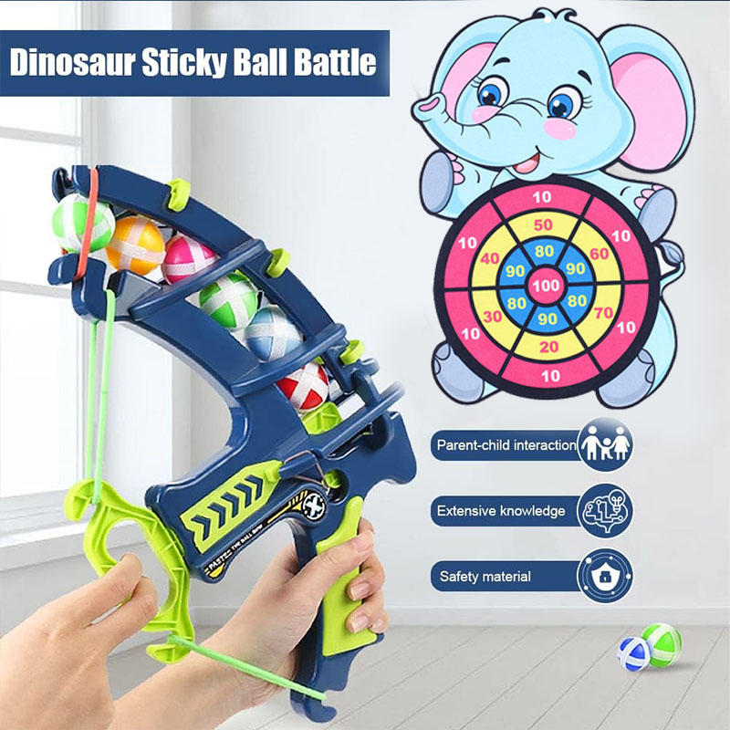 Kids Safety Archery Bow Toy Set with Sticky Bullet Gun Dart Target ...