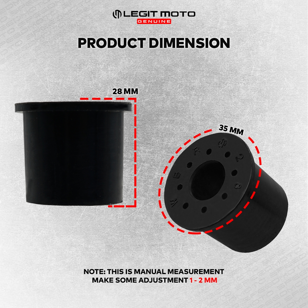 LEGITMOTO NMAX V1 V2 V3 / AEROX V1 V2 V3 ENGINE BUSHING SUPPORT BLACK ...