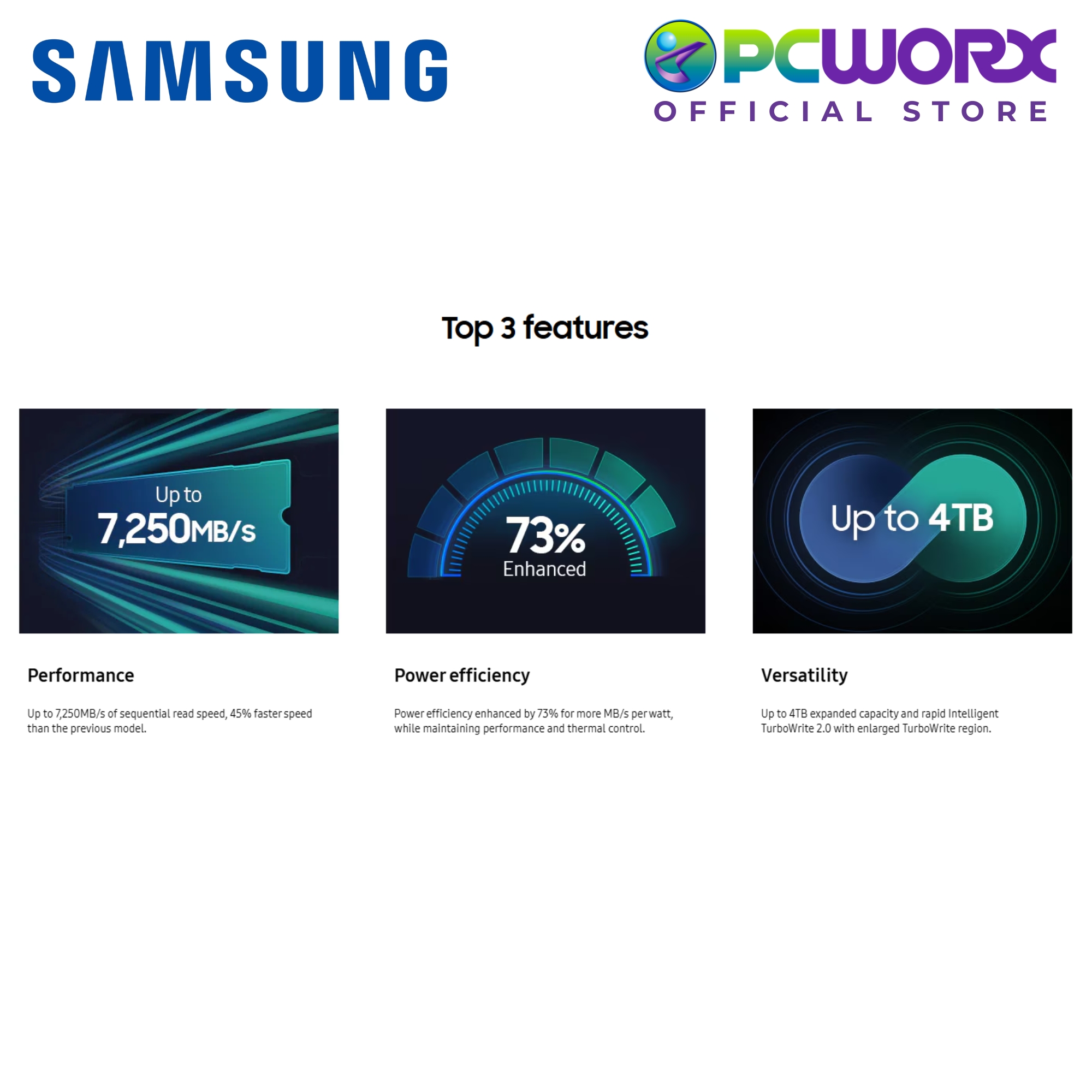Samsung 990 Evo Plus 1TB 2TB 4TB M.2 NVME SSD For Laptop | Shopee ...
