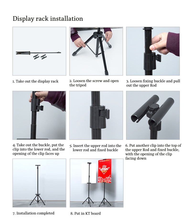 Double sided Board Banner backdrop stand KT Pedestal Stand Poster ...